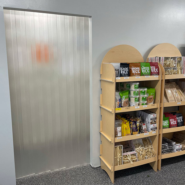 150 x 3mm Translucent Textured PVC Strip Door - For Doorways